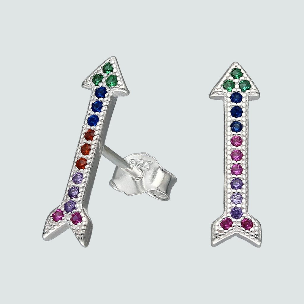 Aro Flecha Circones Multicolor - Apegado Micro Circón - Expo Joyas ... Aro Flecha Circones Multicolor - Apegado Micro Circón - Expo Joyas ...
