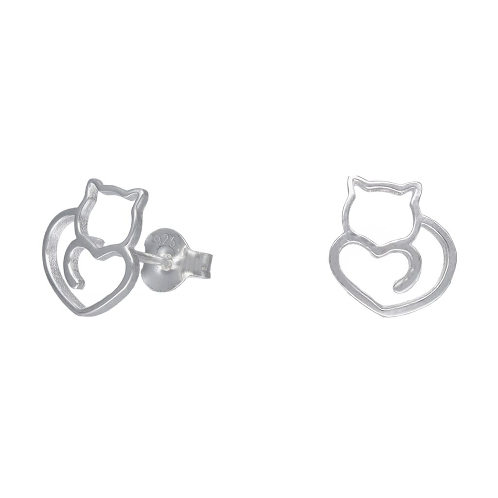Aro Corazón Gatito - Aros - Apegado Plata Sola - Productos - Joyas de ... Aro Corazón Gatito - Aros - Apegado Plata Sola - Productos - Joyas de ...